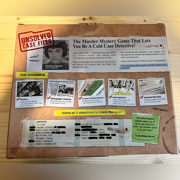 Unsolved Case Files | Games | Unsolved Case Files Veronica Falcone Case ...